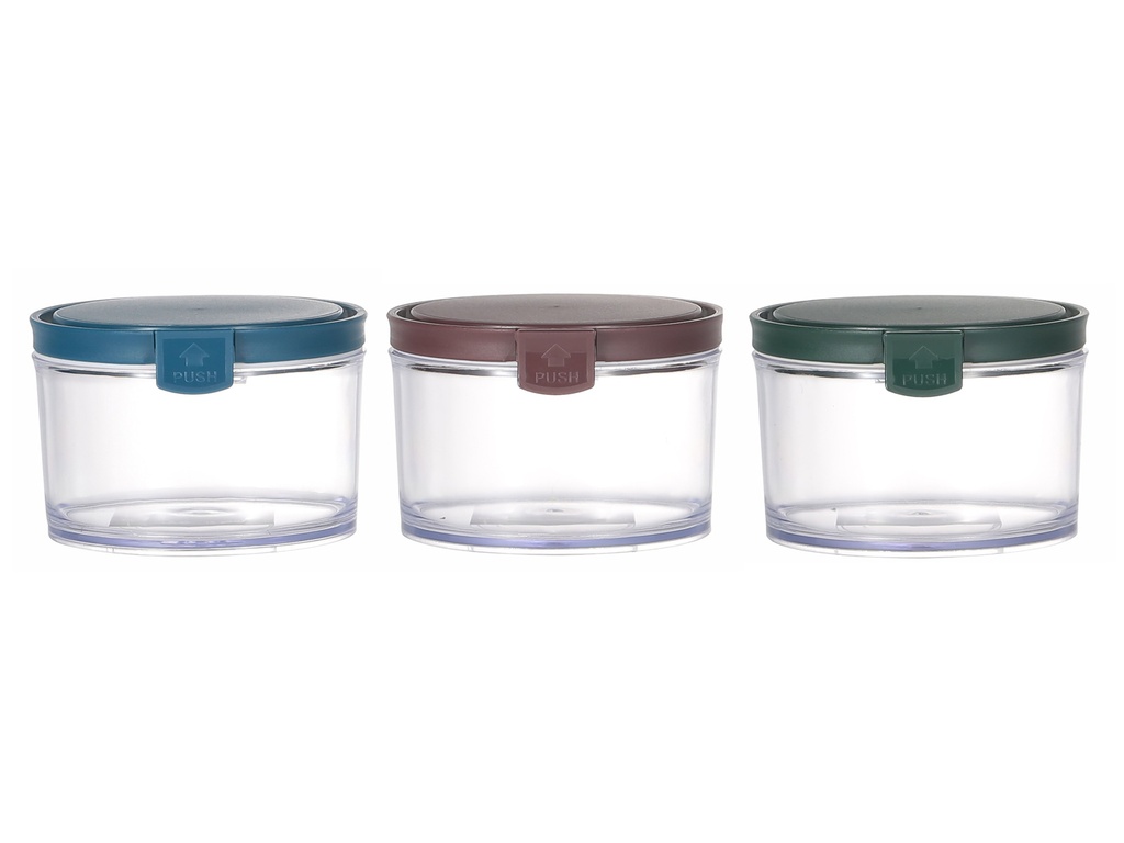 Vague Plastic Round Food Container 570 ml | Al Makaan Store QR